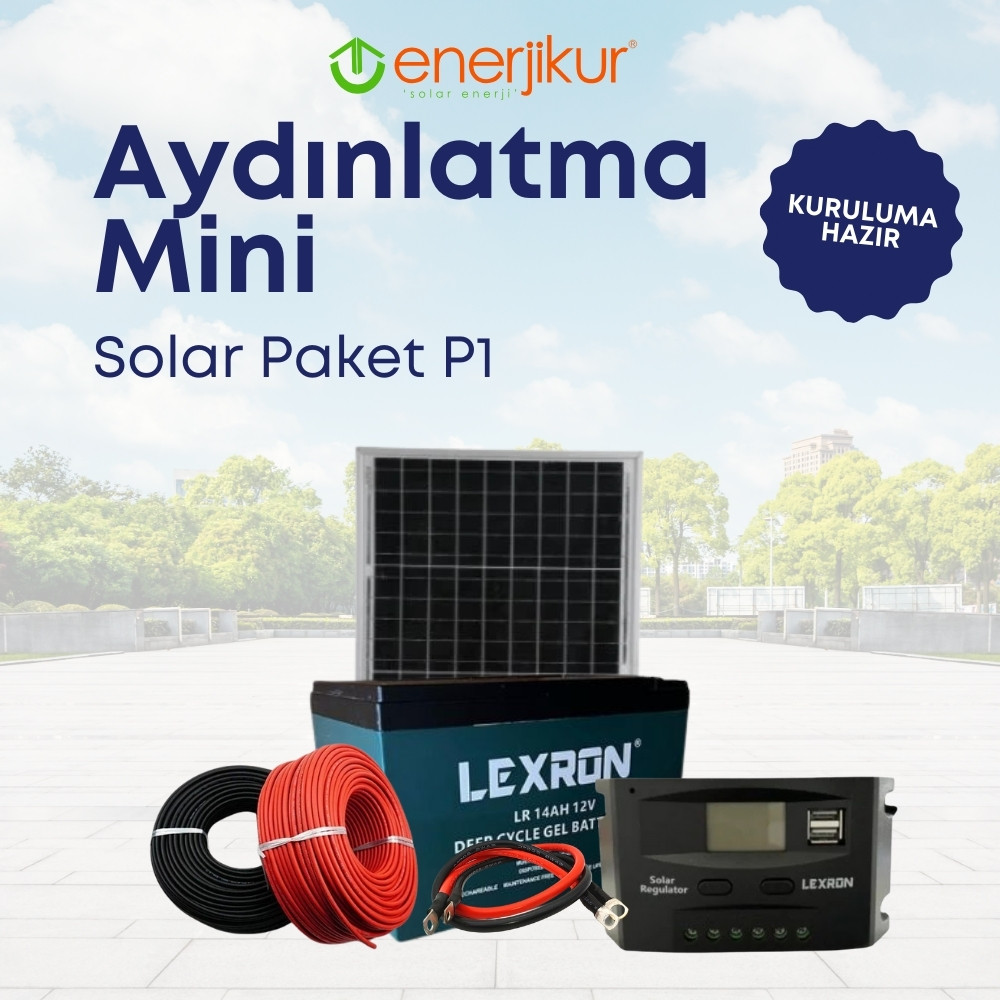 Aydınlatma Solar Paket Mini P1 - Enerjikur